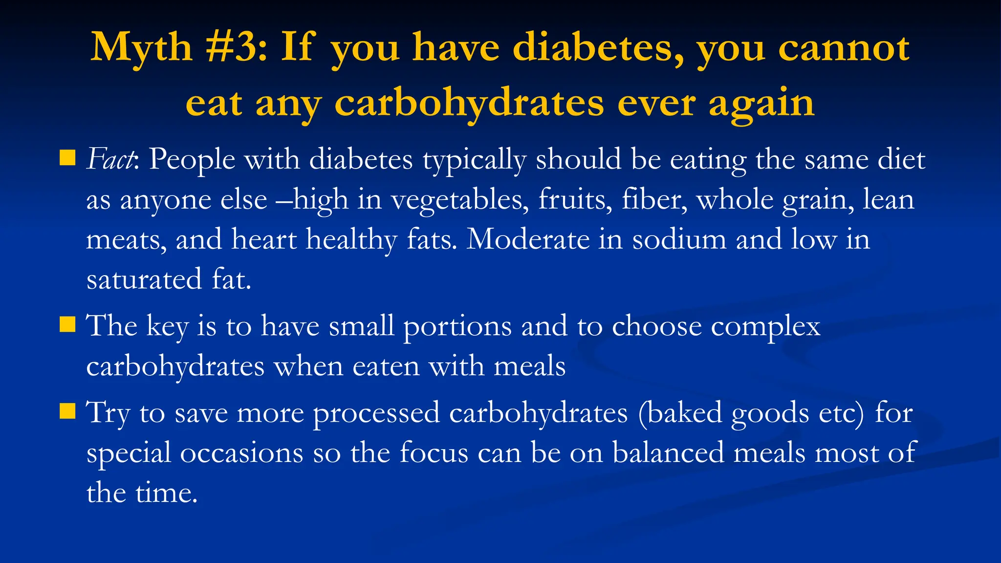 Diabetes myths and facts presentationsss | PPTX