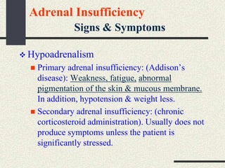 Diabetes, adrenal insufficiency, thyroid disease | PPT