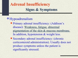 Diabetes, adrenal insufficiency, thyroid disease (3) | PPT