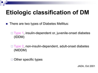 Diabetes and Dentistry Presentation by Dr Ali.pptx