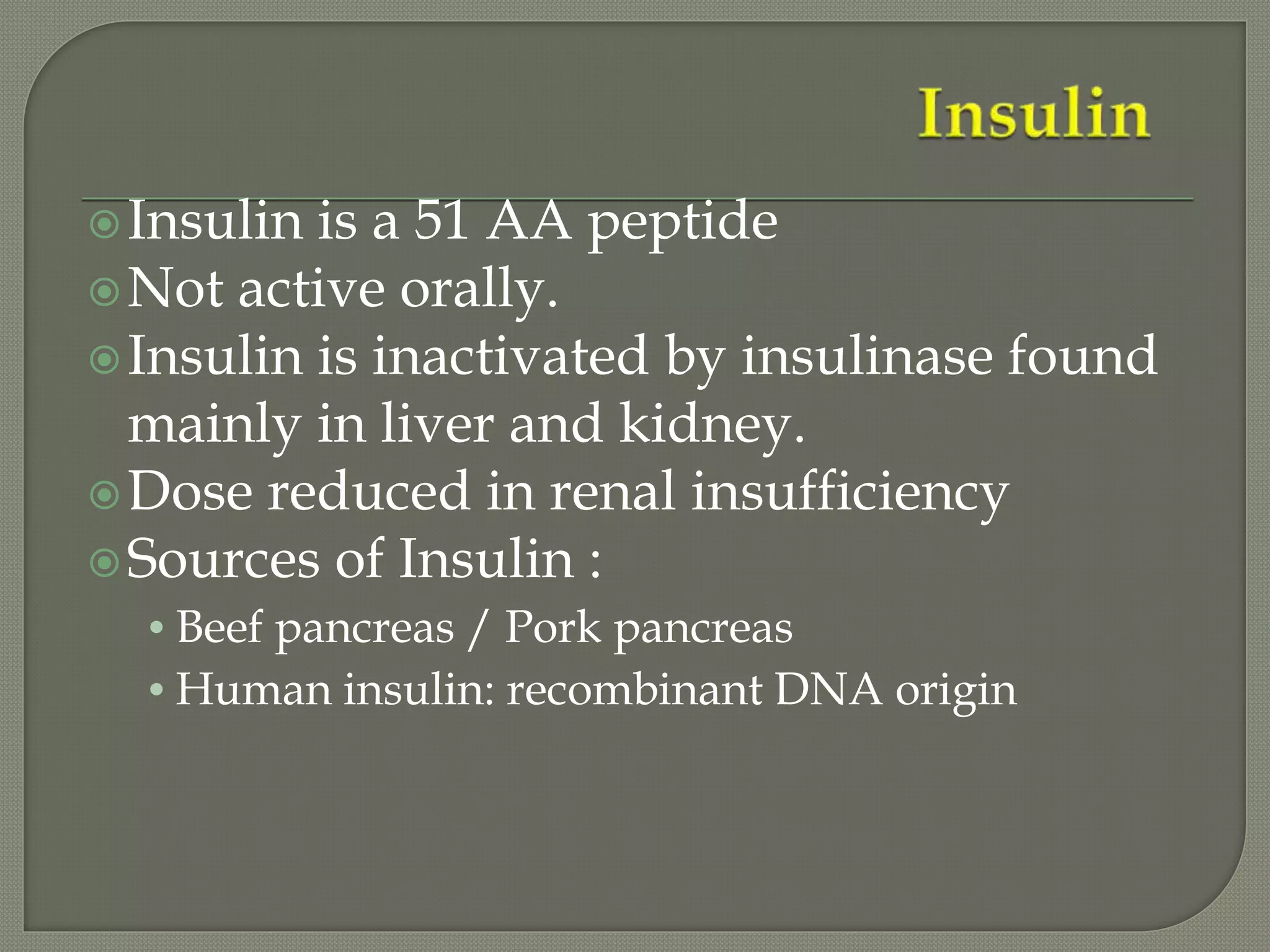 Diabetes and insulin | PPSX