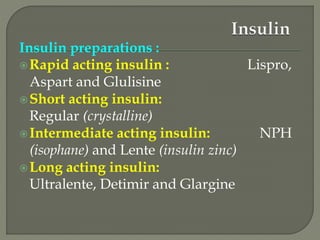 Diabetes and insulin | PPSX