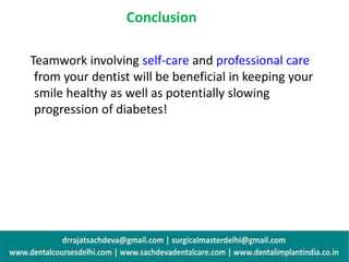 Diabetes and oral health | PPTX