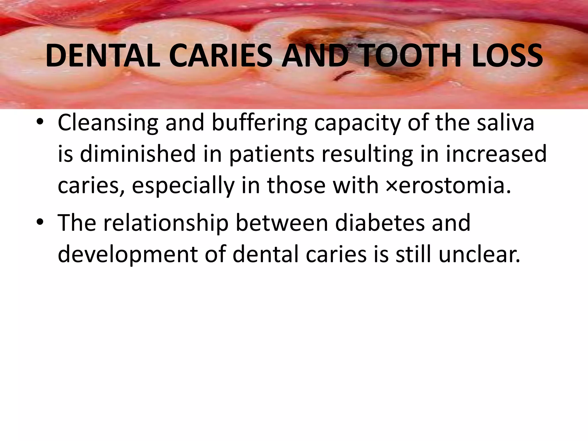 Diabetes and oral health | PPTX