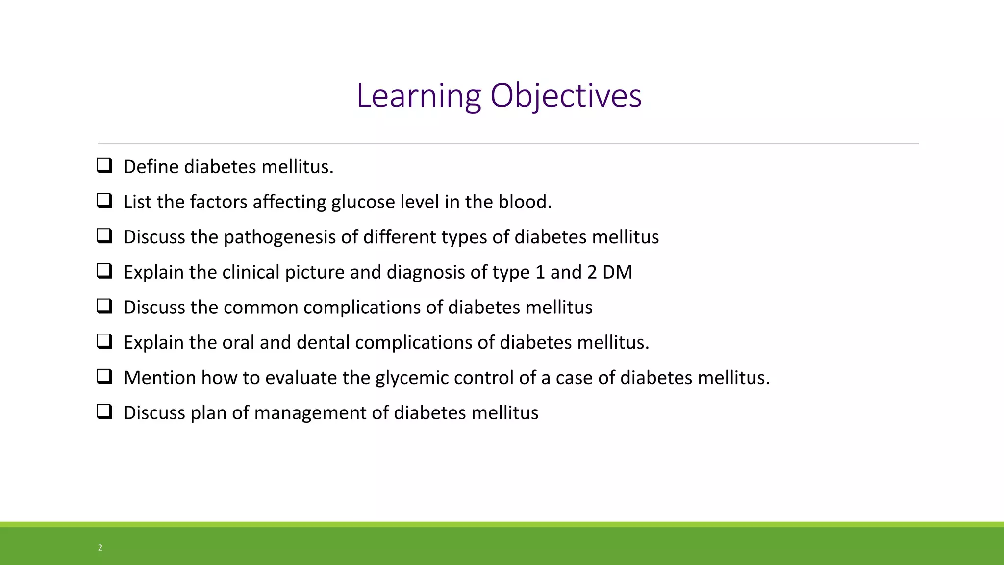 Diabetes and oral health 2020 | PPTX