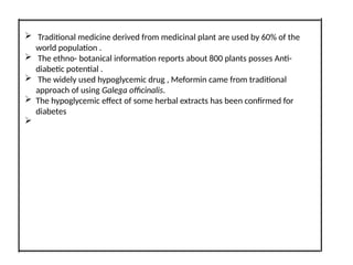 Ayurvedic approach for treatment of diabetic | PPTX | Herbs and ...