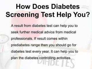 Diabetes Screening Test in Udaipur at Arth Diagnostics | PPTX