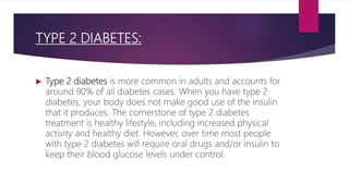 Diabetes Overview | PPTX | Diabetes | Diseases and Conditions