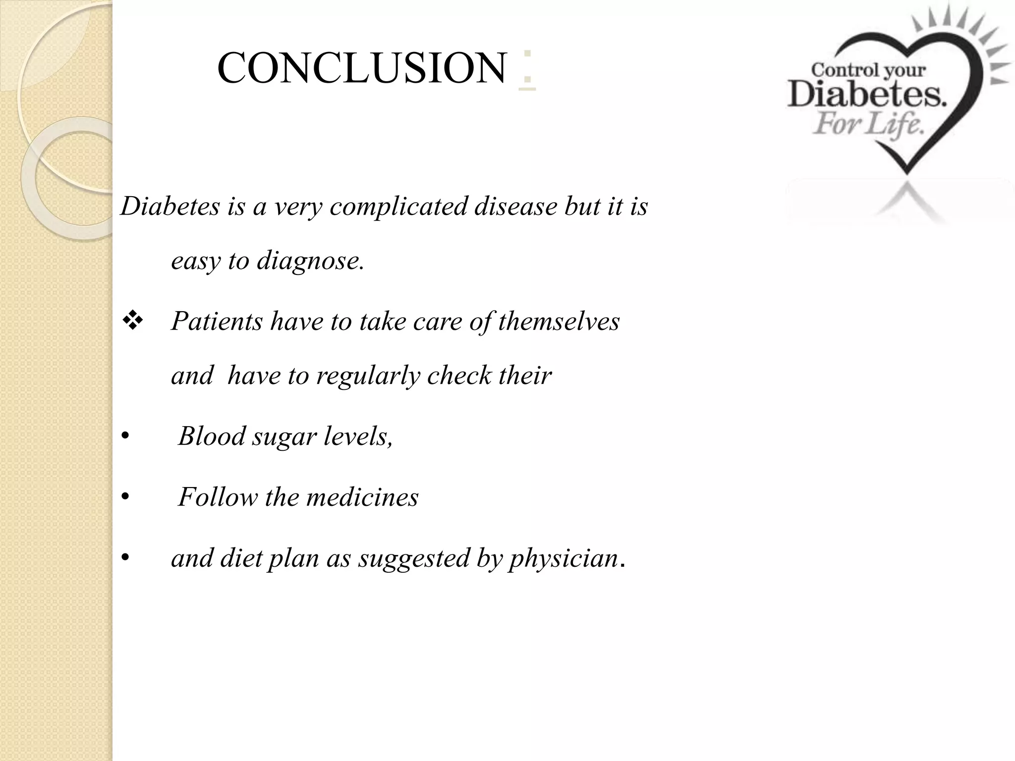 Diabetes awarness presentation new | PPTX