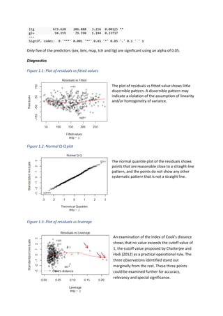Diabetes data - model assessment using R | PDF