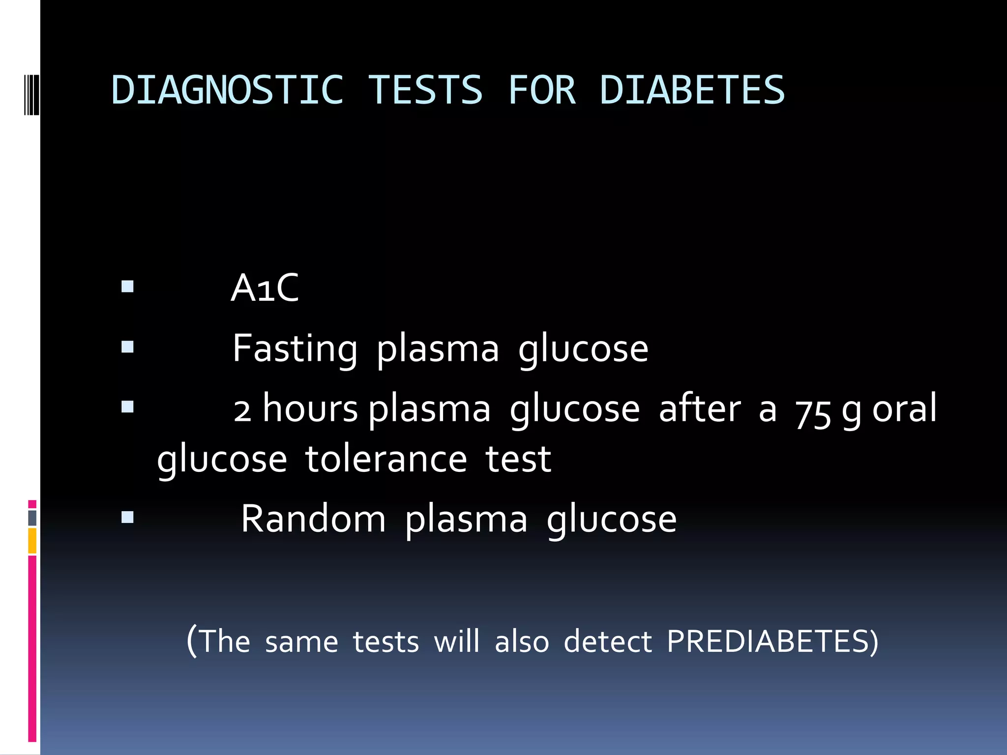 Diabetes diagnosis | PPTX