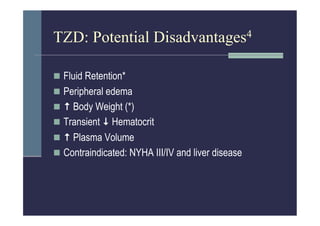 Exacerbation of Heart Failure : Thiazolidinediones | PDF