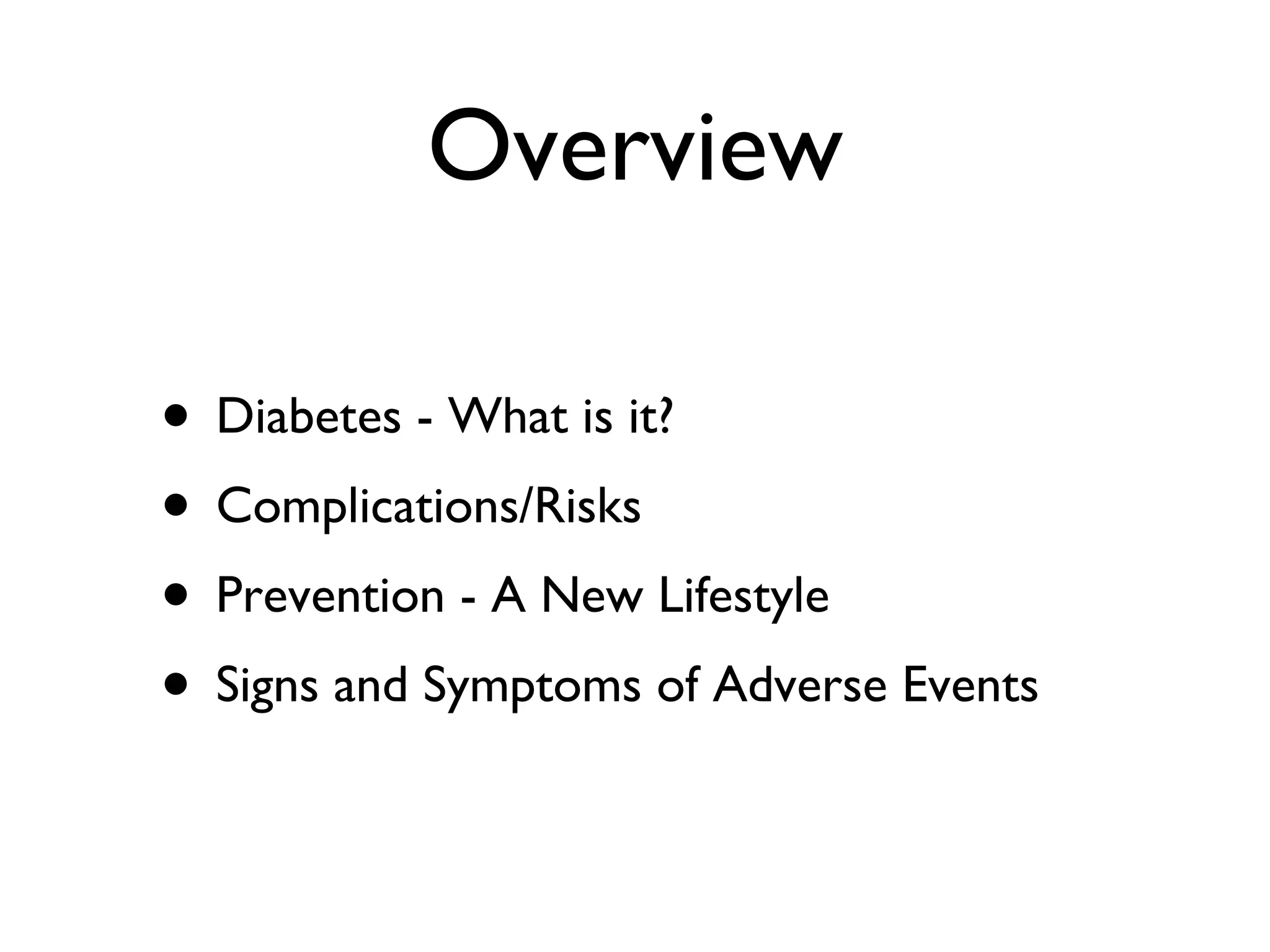 Diabetes education presentation | PPT