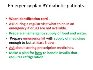 Diabetes emergency | PPTX