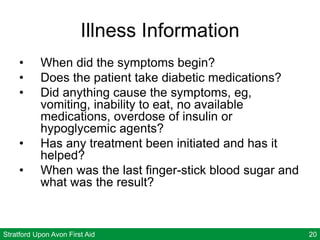 Diabetes emergency management | PPTX