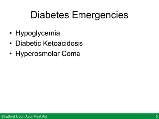 Diabetes emergency management | PPTX