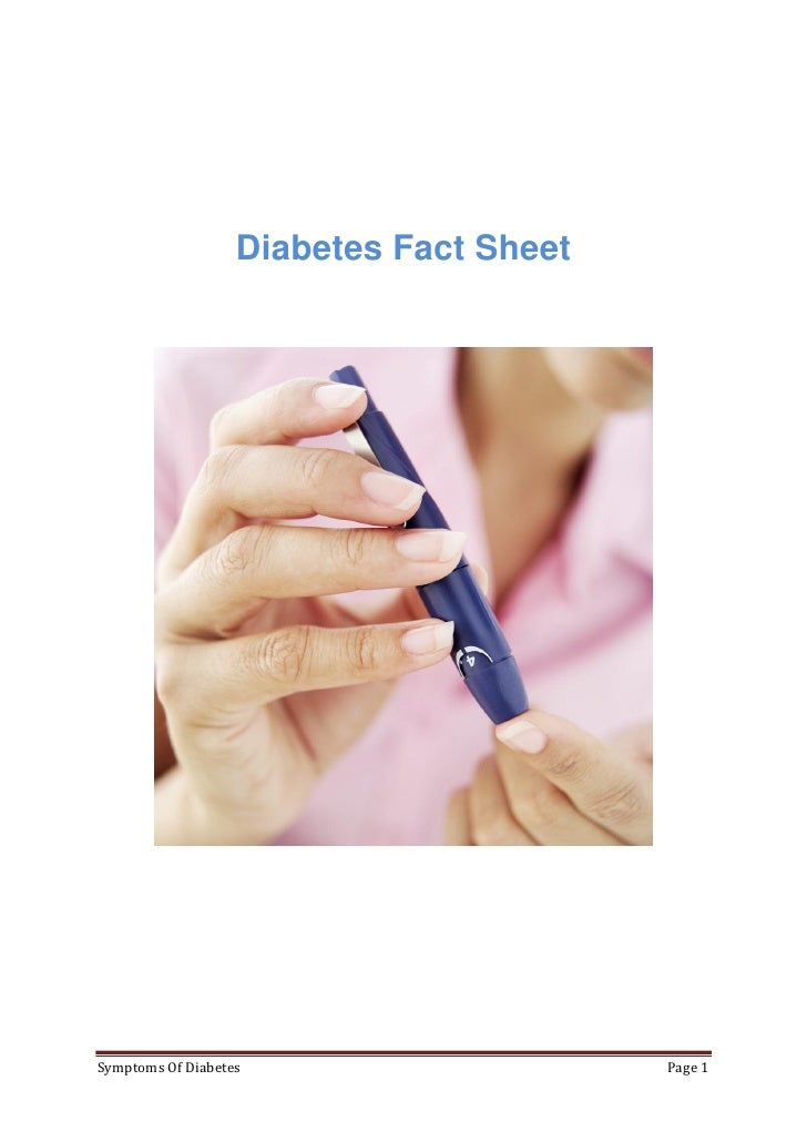 Diabetes Fact Sheet