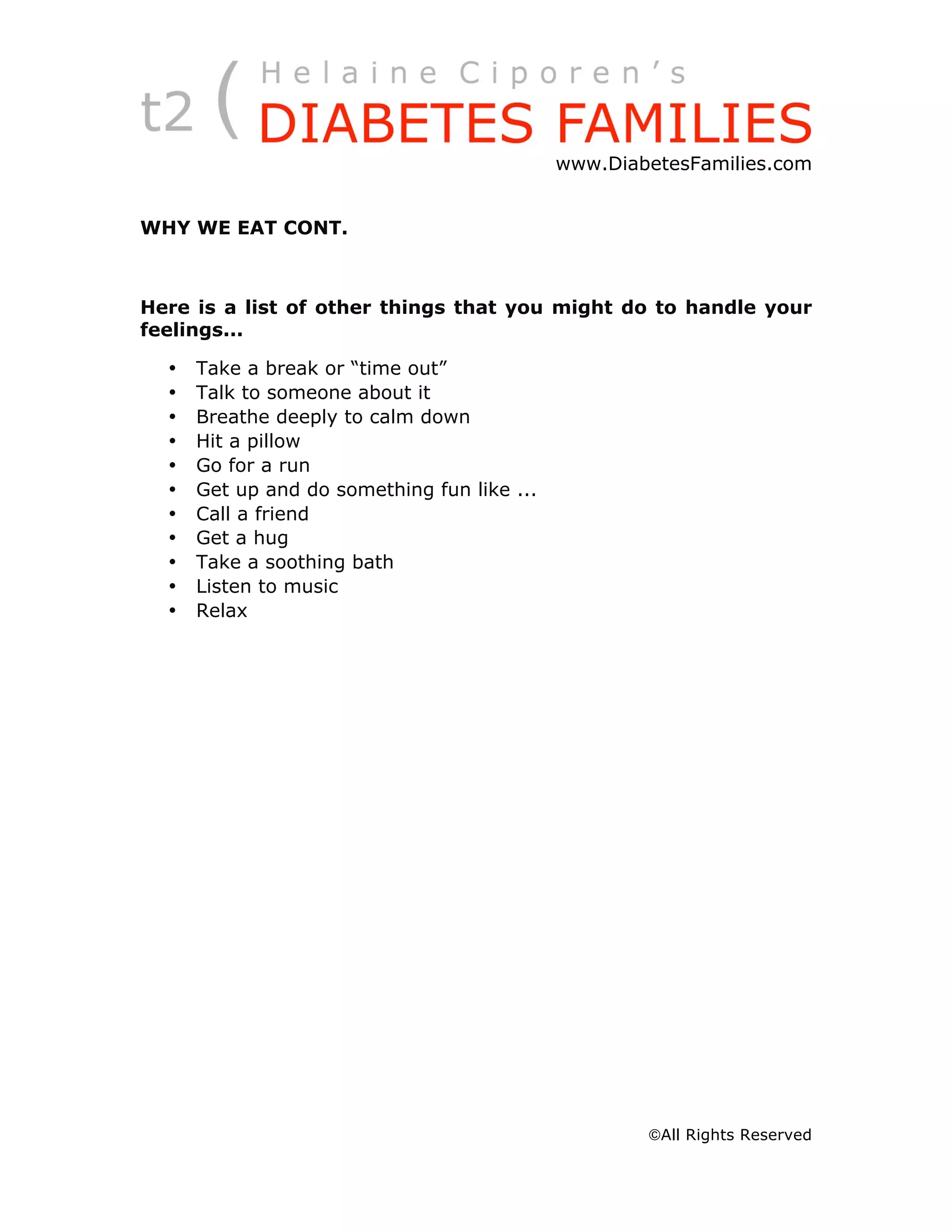 Diabetes Families Worksheets for Kids | PDF