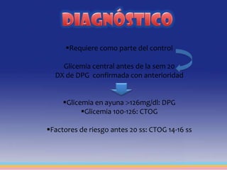 Diabetes gestacional | PPTX