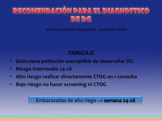 Diabetes gestacional | PPTX