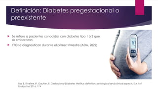 Diabetes Gestacional en el embarazo diagnostivo y tratamieto | PPTX