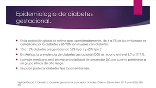 Diabetes Gestacional en el embarazo diagnostivo y tratamieto | PPTX