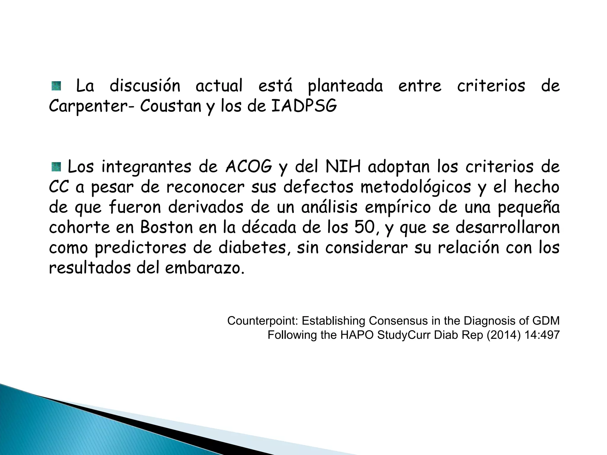 Diabetes gestacional 2014 | PPT
