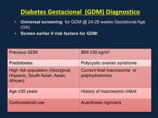 Diabetes gestacional hsr | PPTX