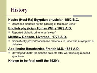 Diabetes In America | PPT