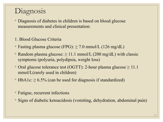 Diabetes_in_Children_PharmD and asthma in children | PPTX