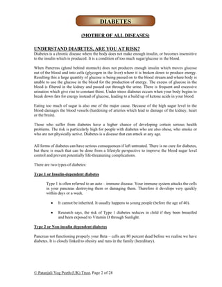 Diabetes information booklet | PDF