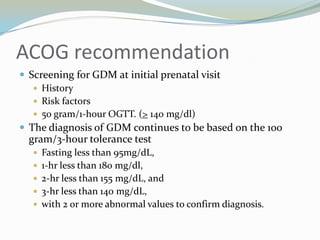 Diabetes and pregnancy | PPT