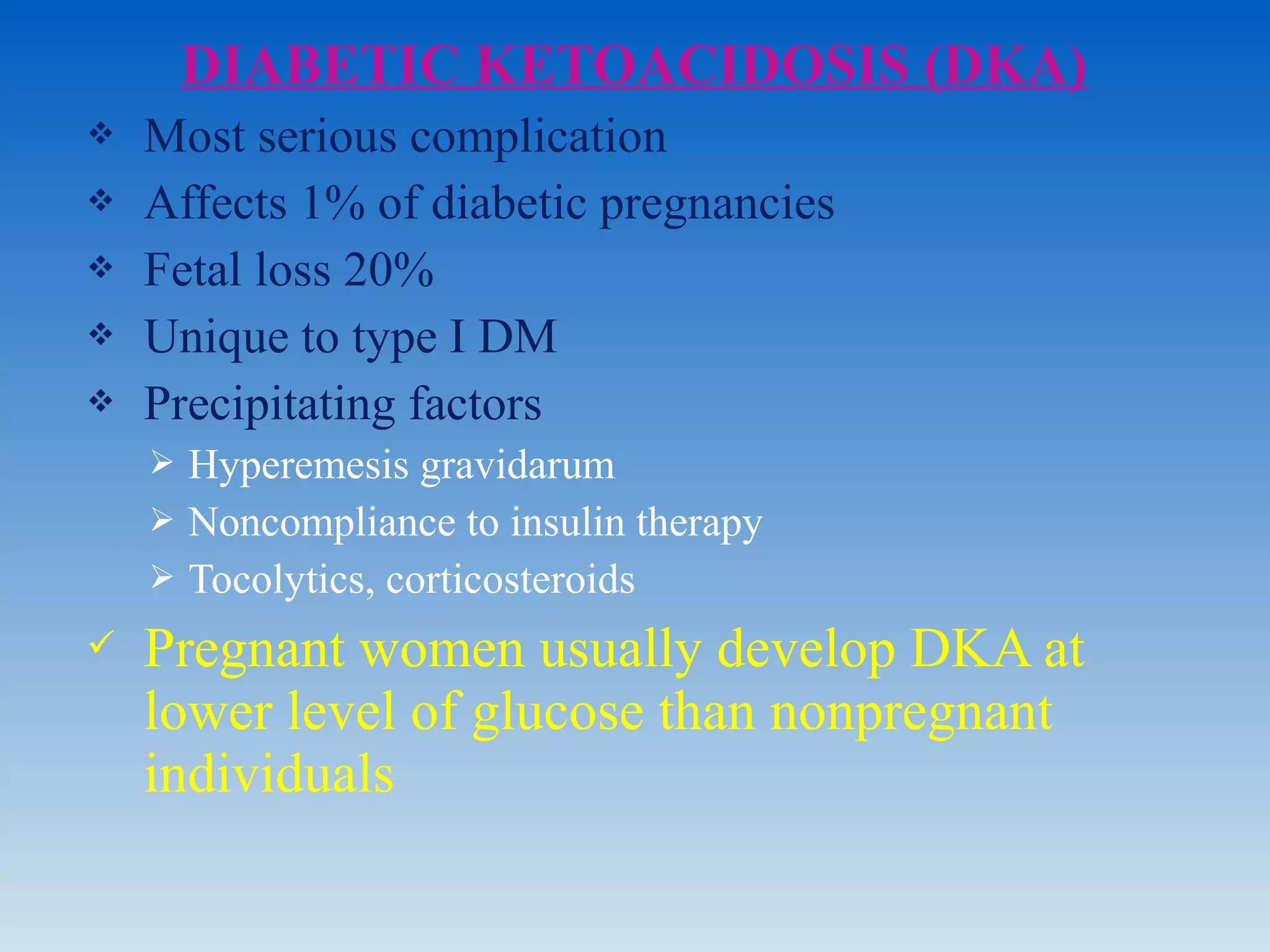 Pregestational Diabetes in pregnancy | PPT
