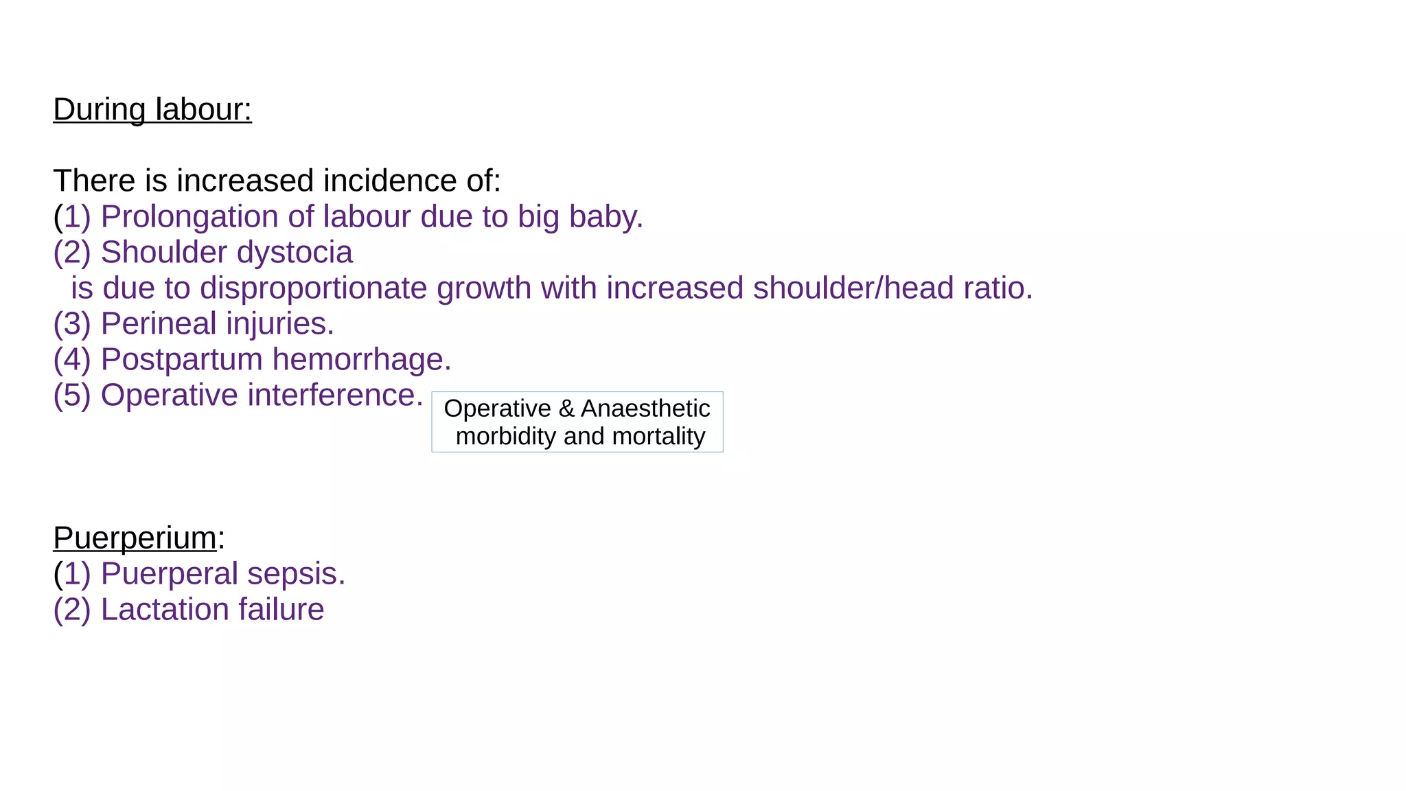 Diabetes in pregnancy-overt diabetes: type I DM, type II DM,Gestational ...
