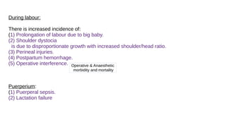 Diabetes in pregnancy-overt diabetes: type I DM, type II DM,Gestational ...