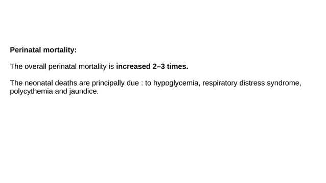 Diabetes in pregnancy-overt diabetes: type I DM, type II DM,Gestational ...