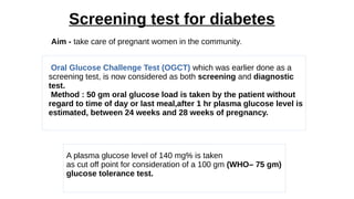 Diabetes in pregnancy-overt diabetes: type I DM, type II DM,Gestational ...