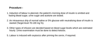 Diabetes in pregnancy-overt diabetes: type I DM, type II DM,Gestational ...