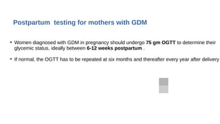 Diabetes in pregnancy-overt diabetes: type I DM, type II DM,Gestational ...