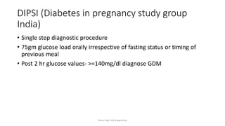 Diabetes in pregnancy Part 1 introduction and screening | PPTX