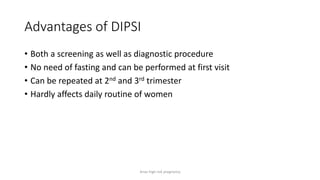 Diabetes in pregnancy Part 1 introduction and screening | PPTX