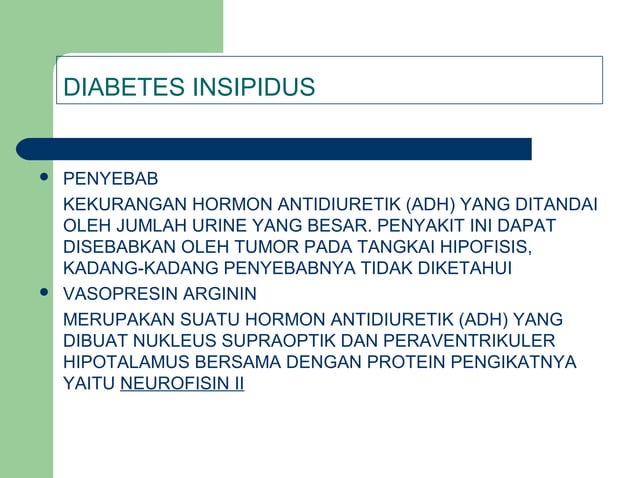 Diabetes insipidus | PPT