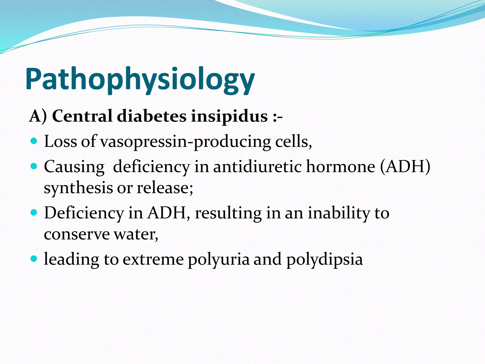 Diabetes insipidus | PPTX