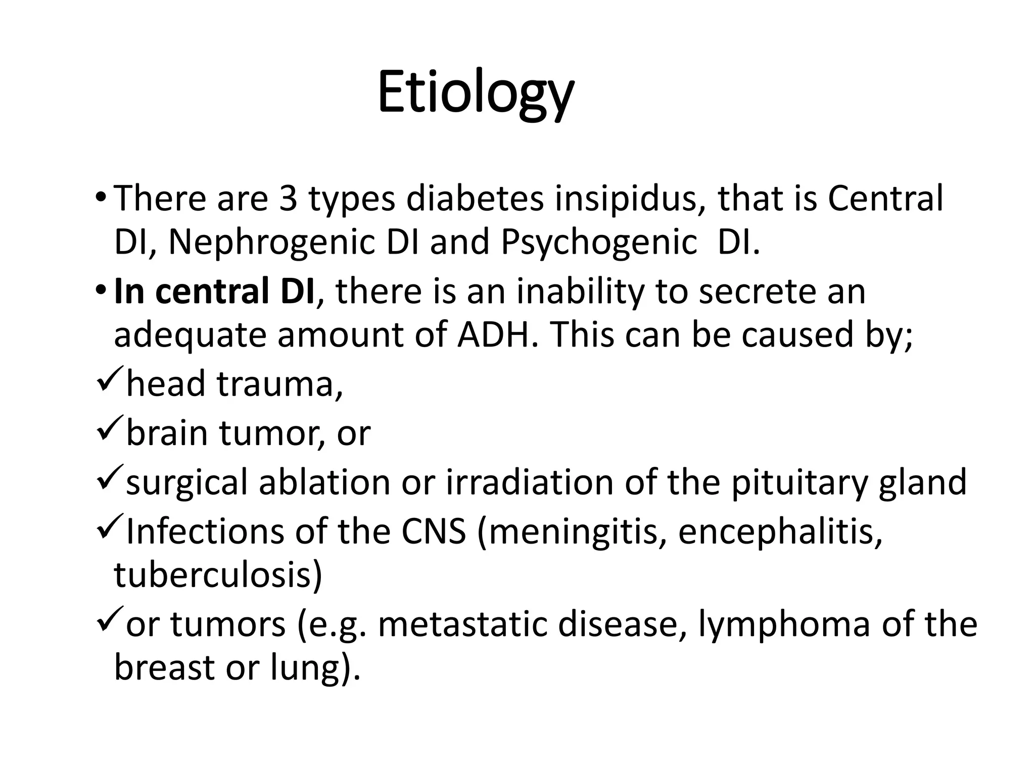 Diabetes insipidus | PPT