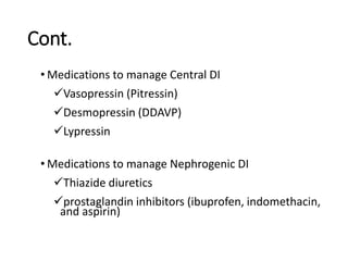 Diabetes insipidus | PPT