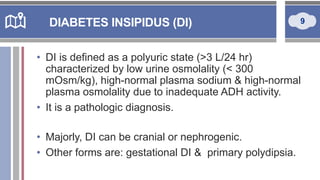 Diabetes insipidus (DI) | PPTX | Endocrine and Metabolic Diseases ...