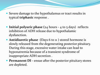 Diabetes insipidus and neurological disorders | PPTX