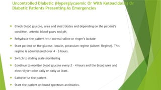 Management of diabetes while patient is going for surgery | PPT