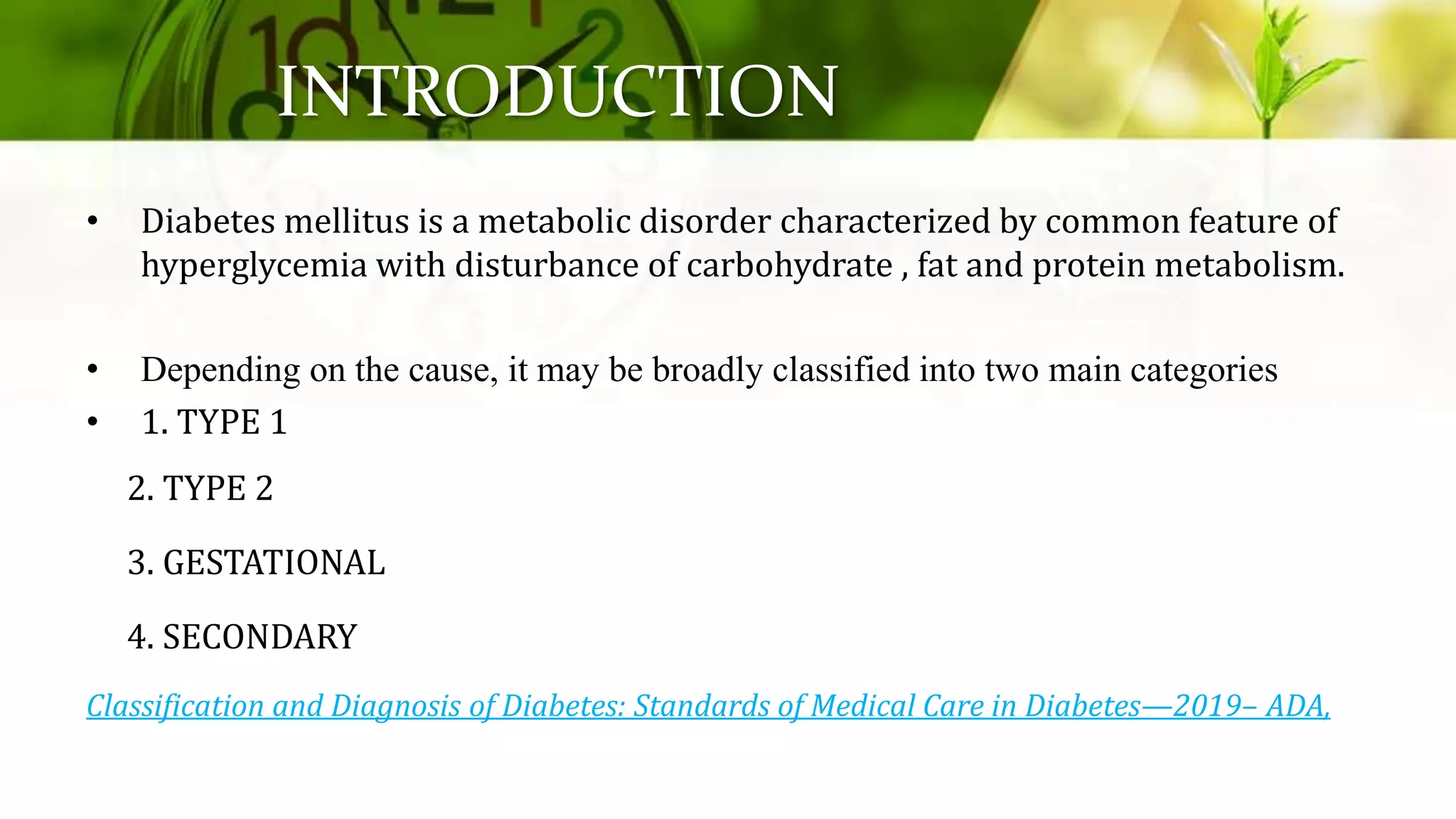 Diabetes Mellitus - An Integrated Approach | PPTX