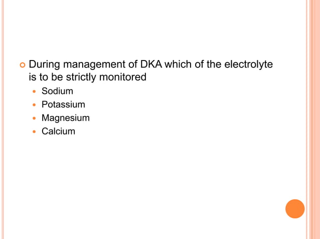 Diabetes ketoacidosis | PPTX